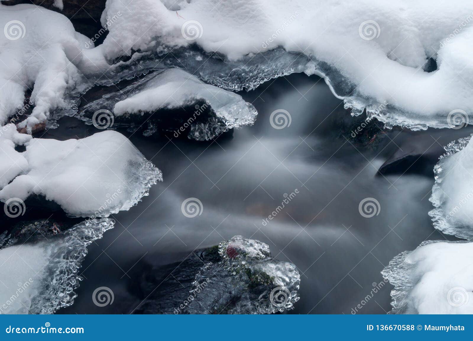 Melting ice on river stock photo. Image of cool, lake - 136670588