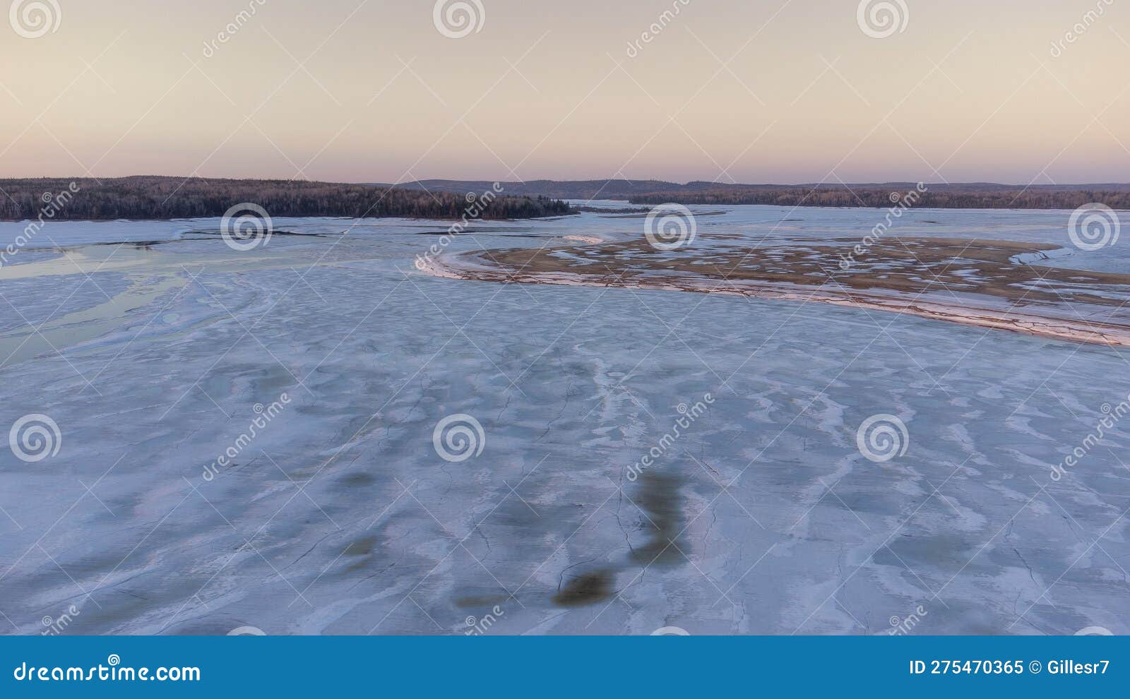 Melting Ice in the Spring on a Lake Stock Image - Image of canada ...