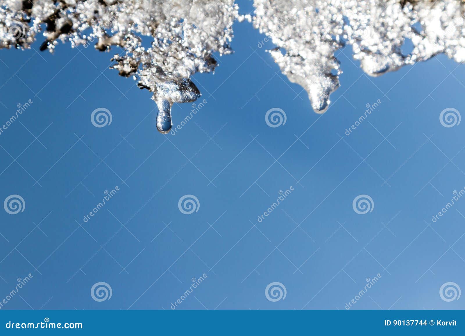 Melting ice in the sun stock photo. Image of hanging - 90137744