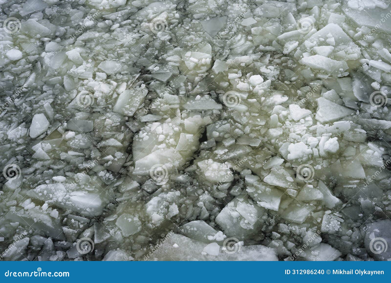 Melting Ice on the Surface of the Water Stock Photo - Image of outdoor ...