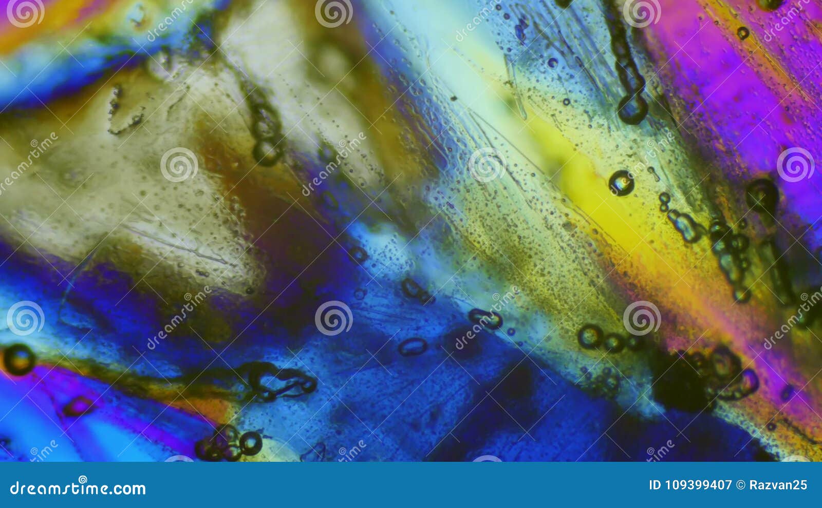 Melting Ice Under Polarized Light Microscope Stock Video - Video of ...