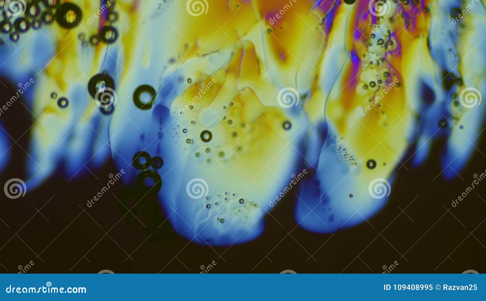Melting Ice Under Polarized Light Microscope Stock Video - Video of ...