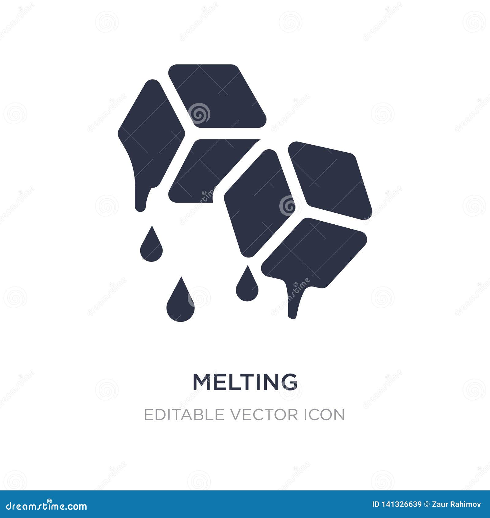 Melting Icon On White Background. Simple Element Illustration From ...