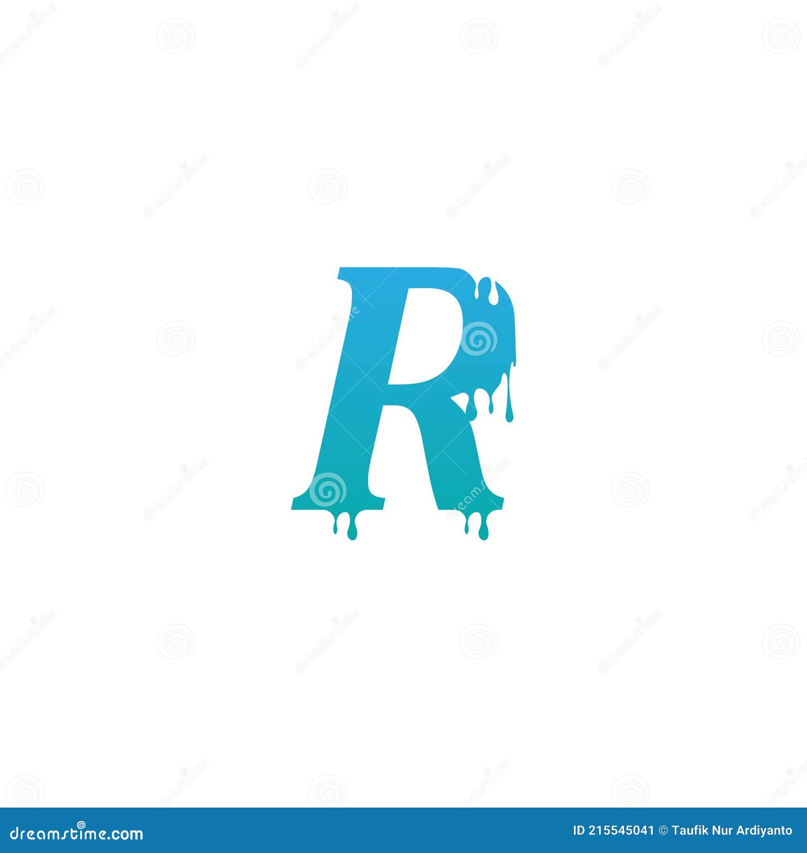 Melting Letter R Icon Logo Design Template Stock Vector - Illustration ...