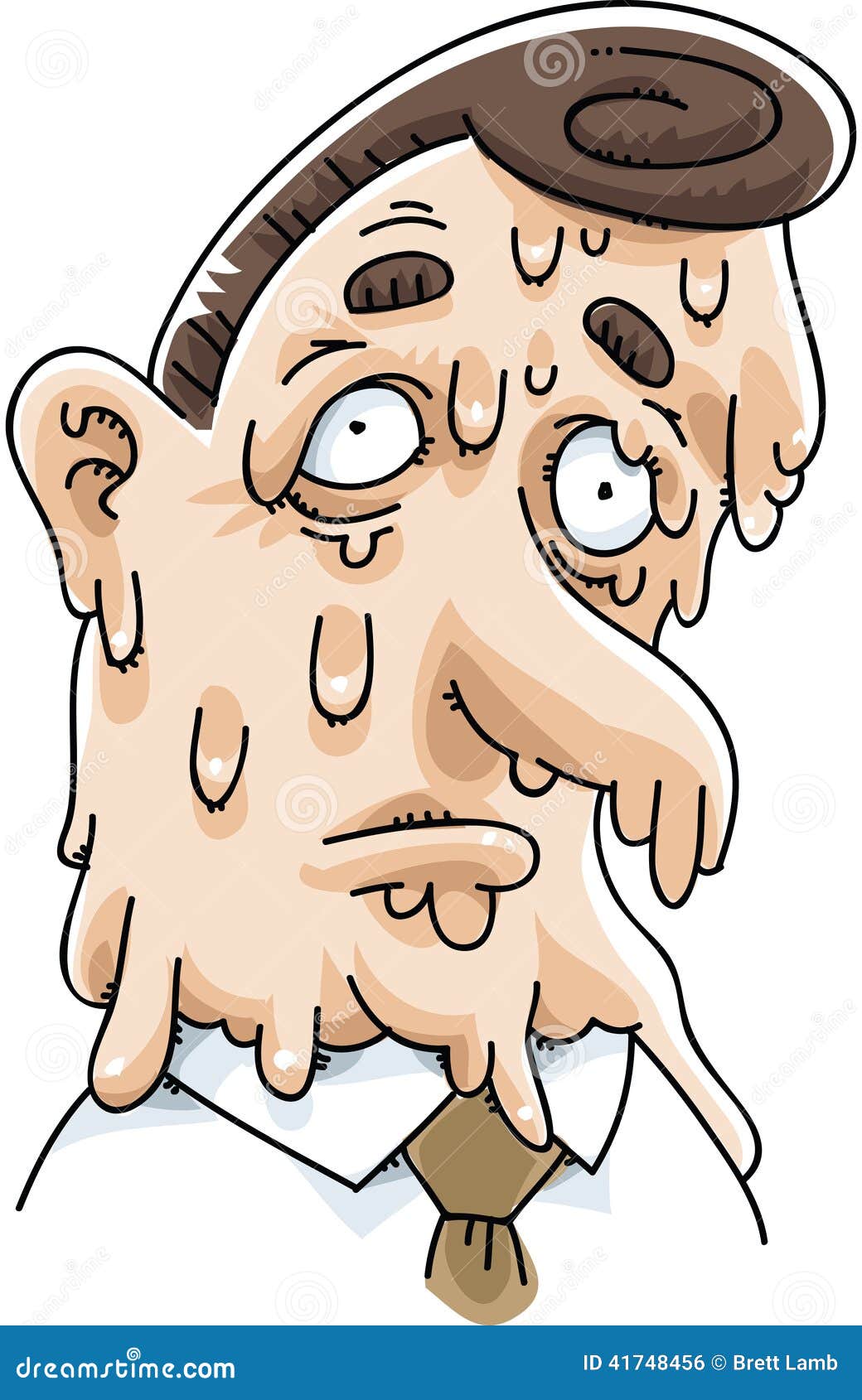 Melting Man stock illustration. Illustration of injury - 41748456