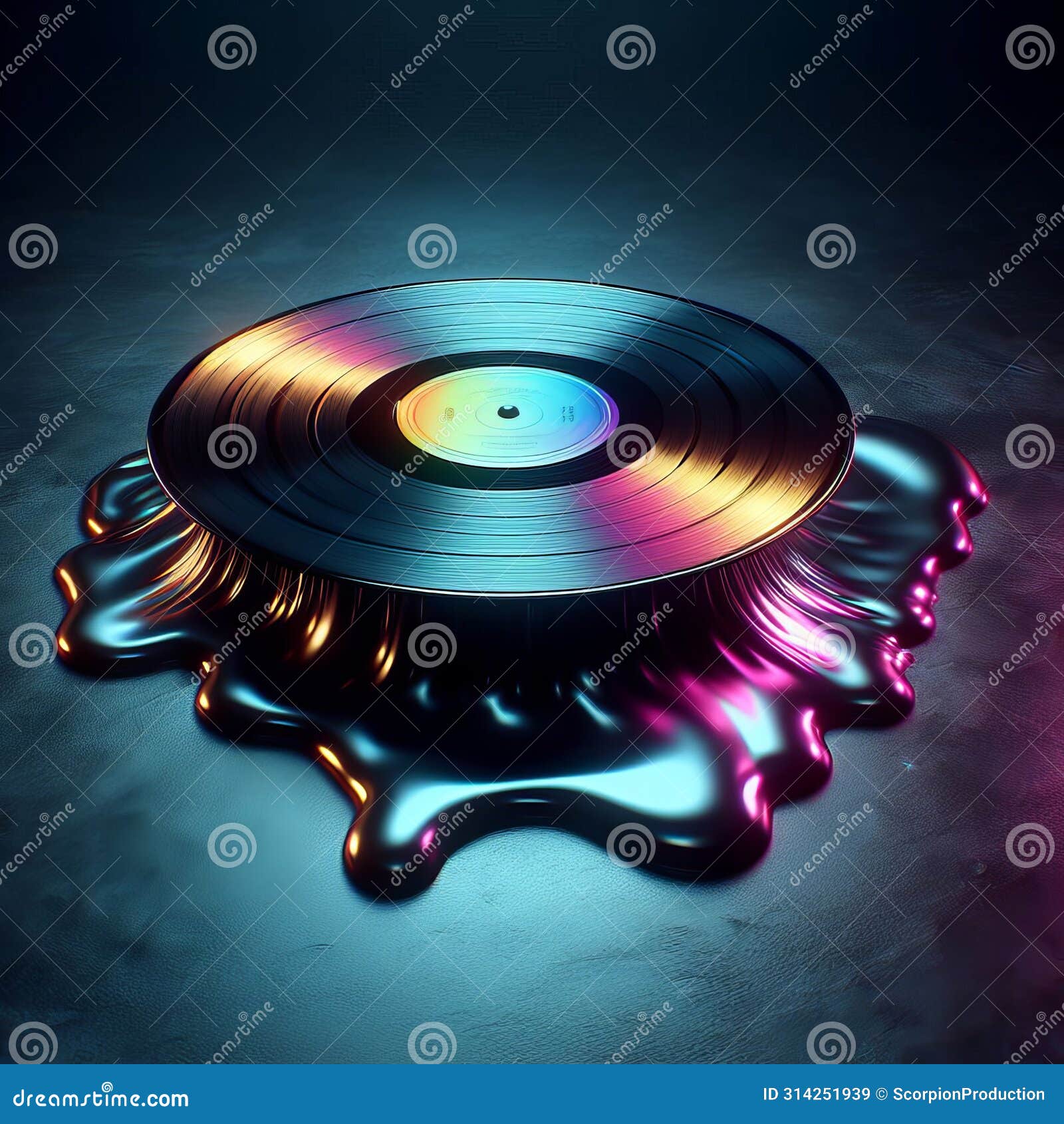 Melting Music Moment stock image. Image of entertainment - 314251939