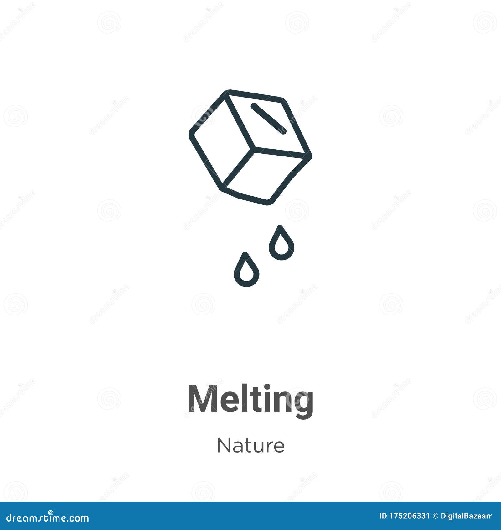 Melting Outline Vector Icon. Thin Line Black Melting Icon, Flat Vector ... Melting Outline Vector Icon. Thin Line Black Melting Icon, Flat Vector ...