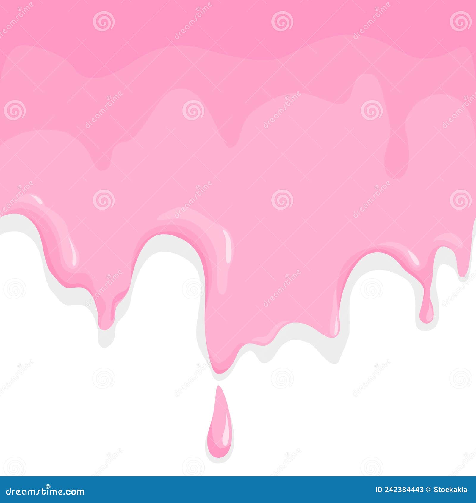 Melting Pink Cream Background. Vector Illustration Stock Vector ...