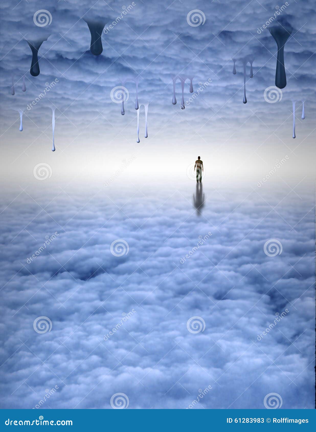 Melting reality stock illustration. Illustration of focus - 61283983