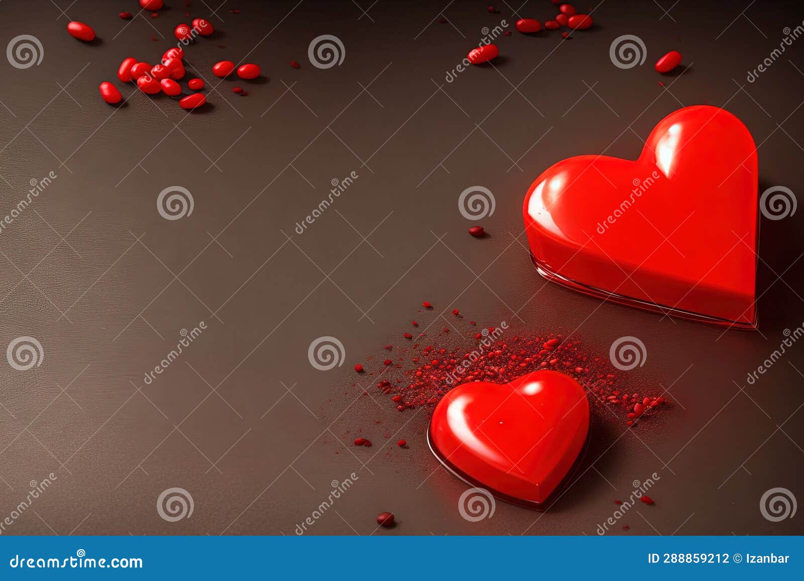 Melting Red Dripping Heart Illustration Generative Ai Stock ...