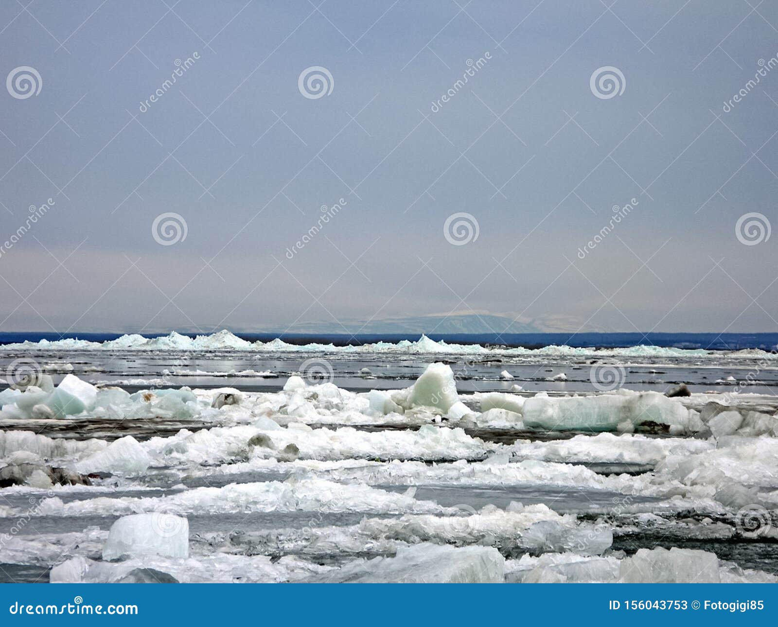 Melting Snow in the Spring. the Spring Heat Will Melt the Snow Stock ...