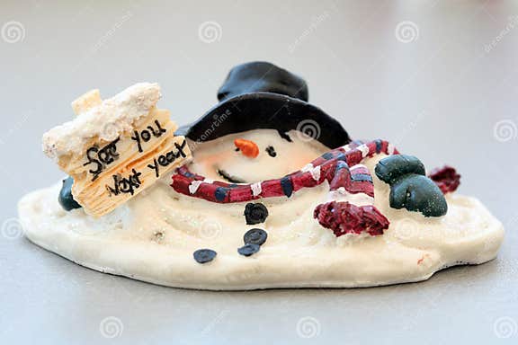 Melting Snowman stock image. Image of melting, snow, season - 11015113