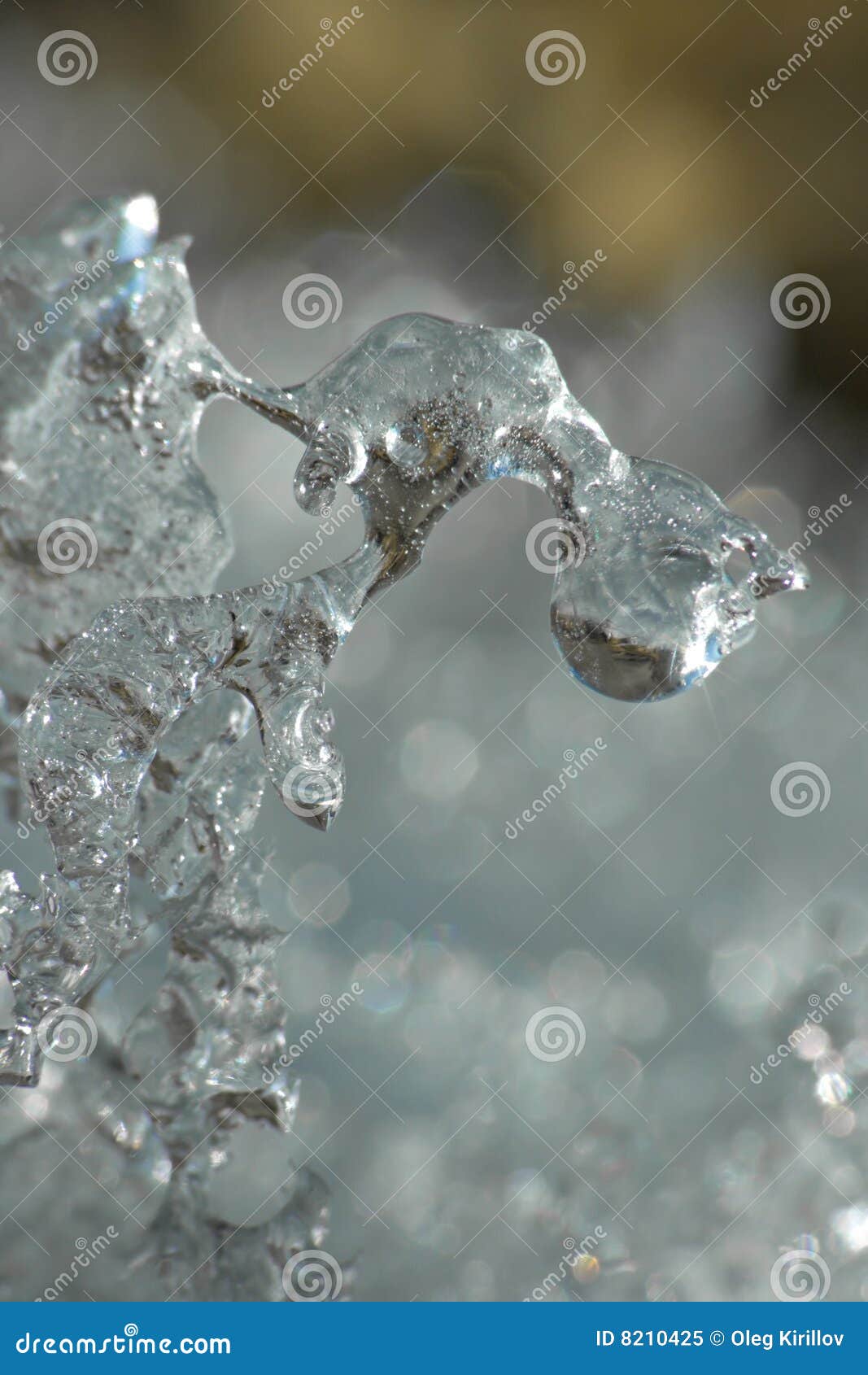 Melting of spring ice stock image. Image of water, season - 8210425