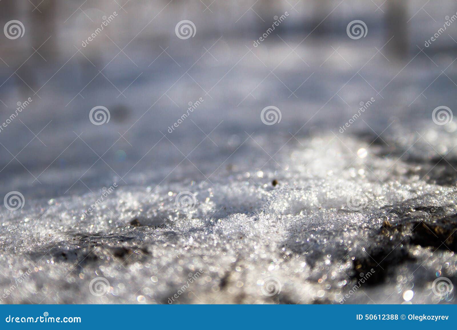 Melting Spring Snow Abstract Background Stock Photo - Image of spring ...