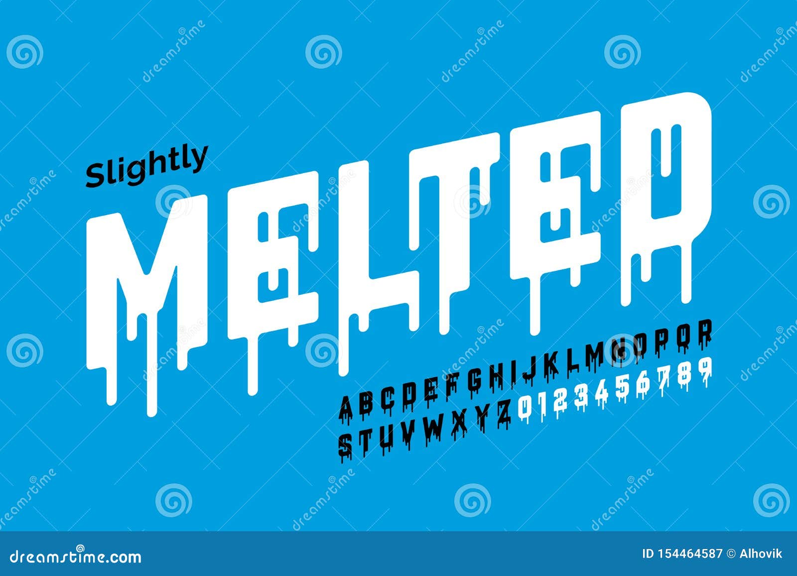Melting Bubble Letters Font