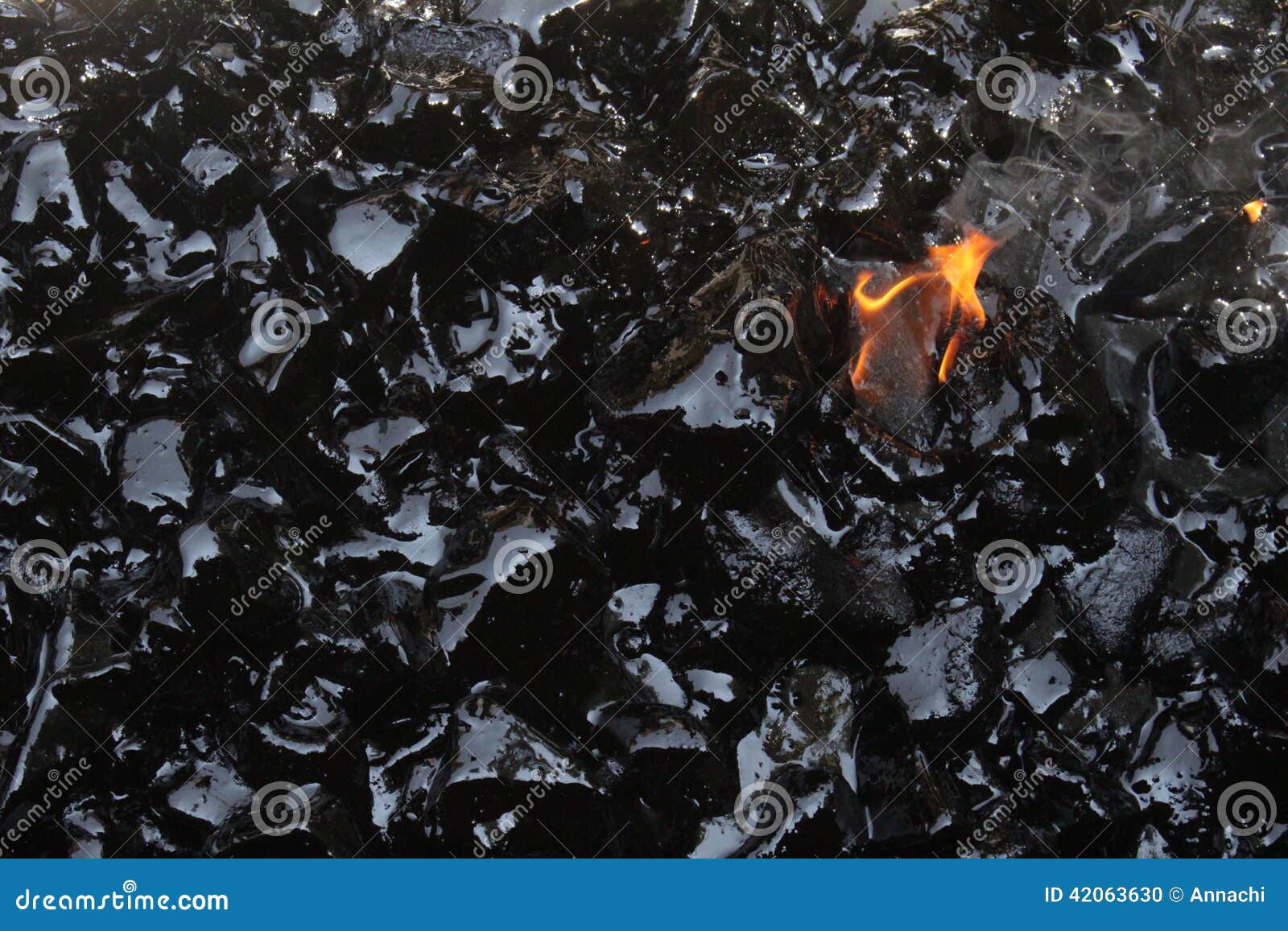 Melting tar stock photo. Image of melting, flame, light - 42063630