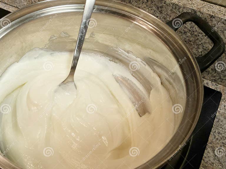 Melting Vanilla Candy Coating Stock Photo - Image of candy, desserts ...