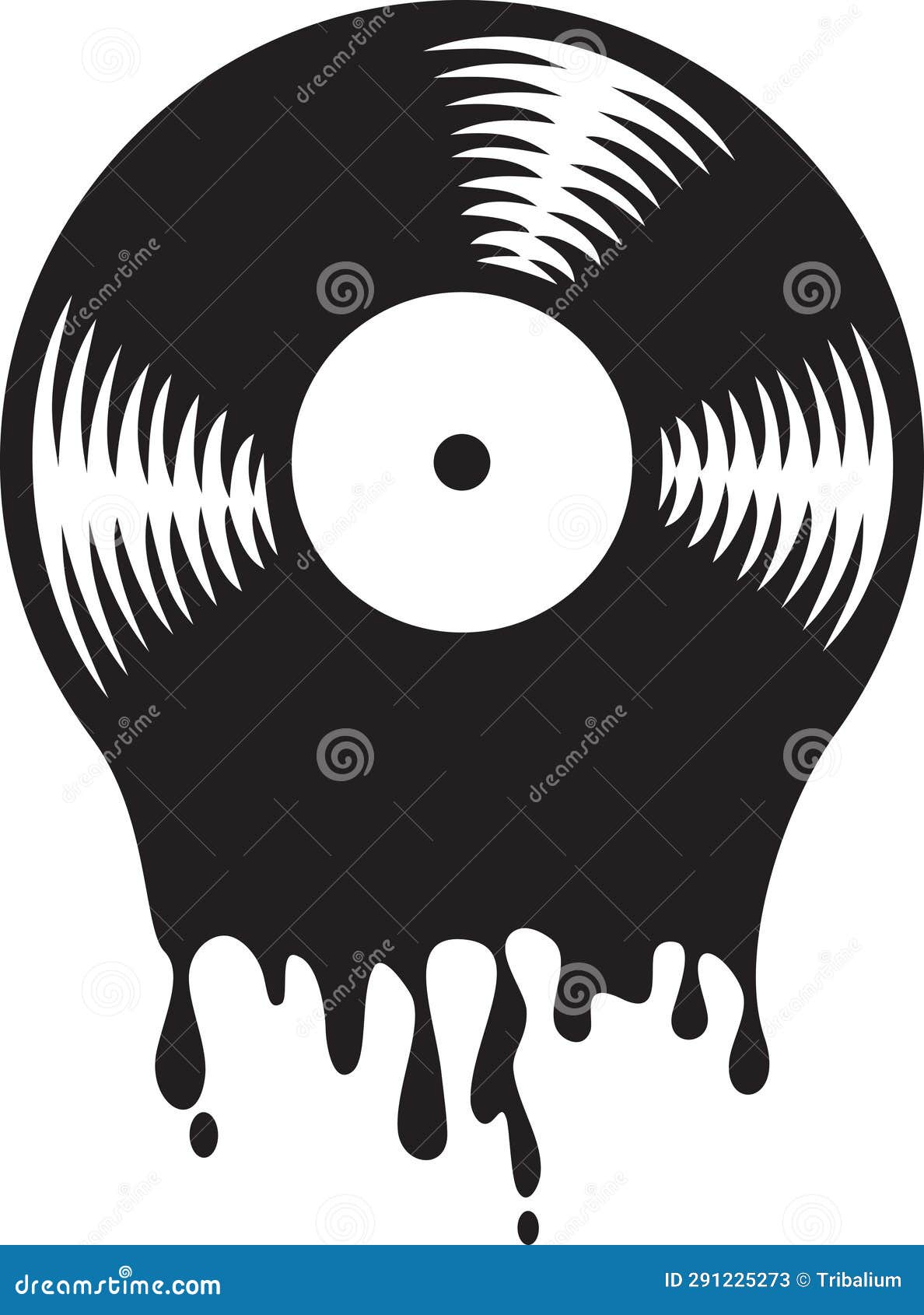 Melting Vinyl Disc (record) Stock Vector - Illustration of vector ...