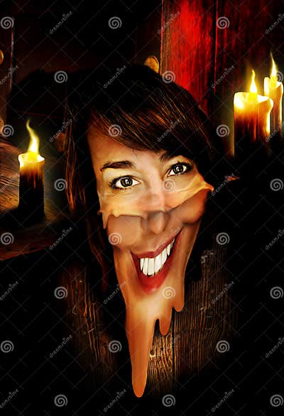 Melting woman stock image. Image of smiling, burn, expression - 26168825