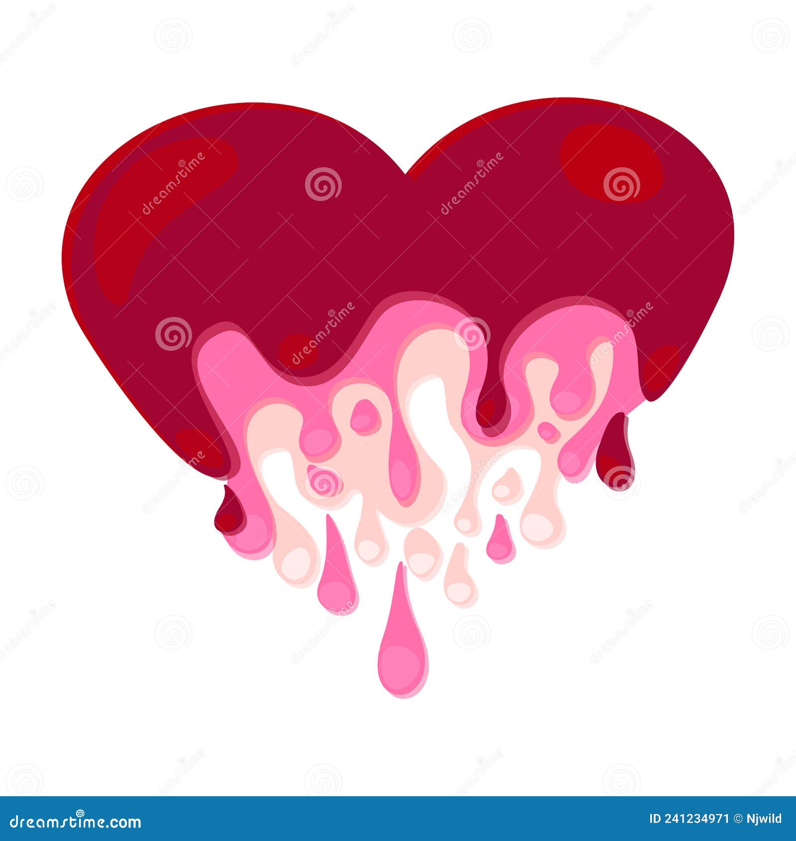MeltingHeart stock vector. Illustration of bubble, valentines - 241234971