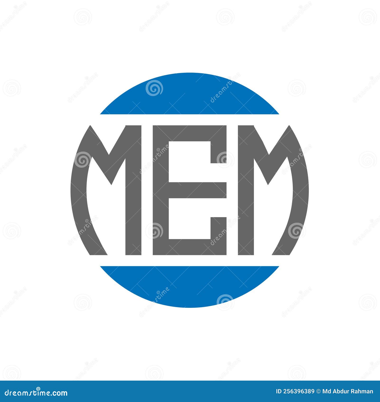 MEM Letter Logo Design on White Background. MEM Creative Initials ...