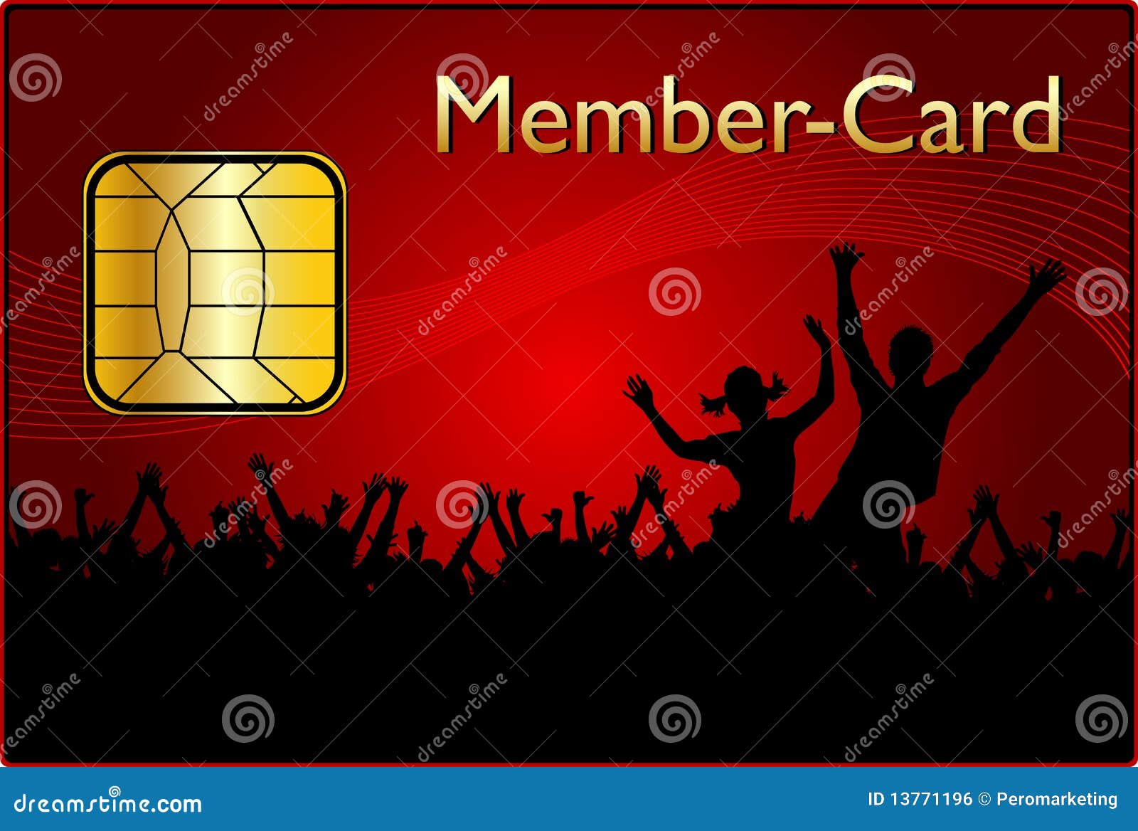 Member Card stock vector. Illustration of gold, chip - 13771196