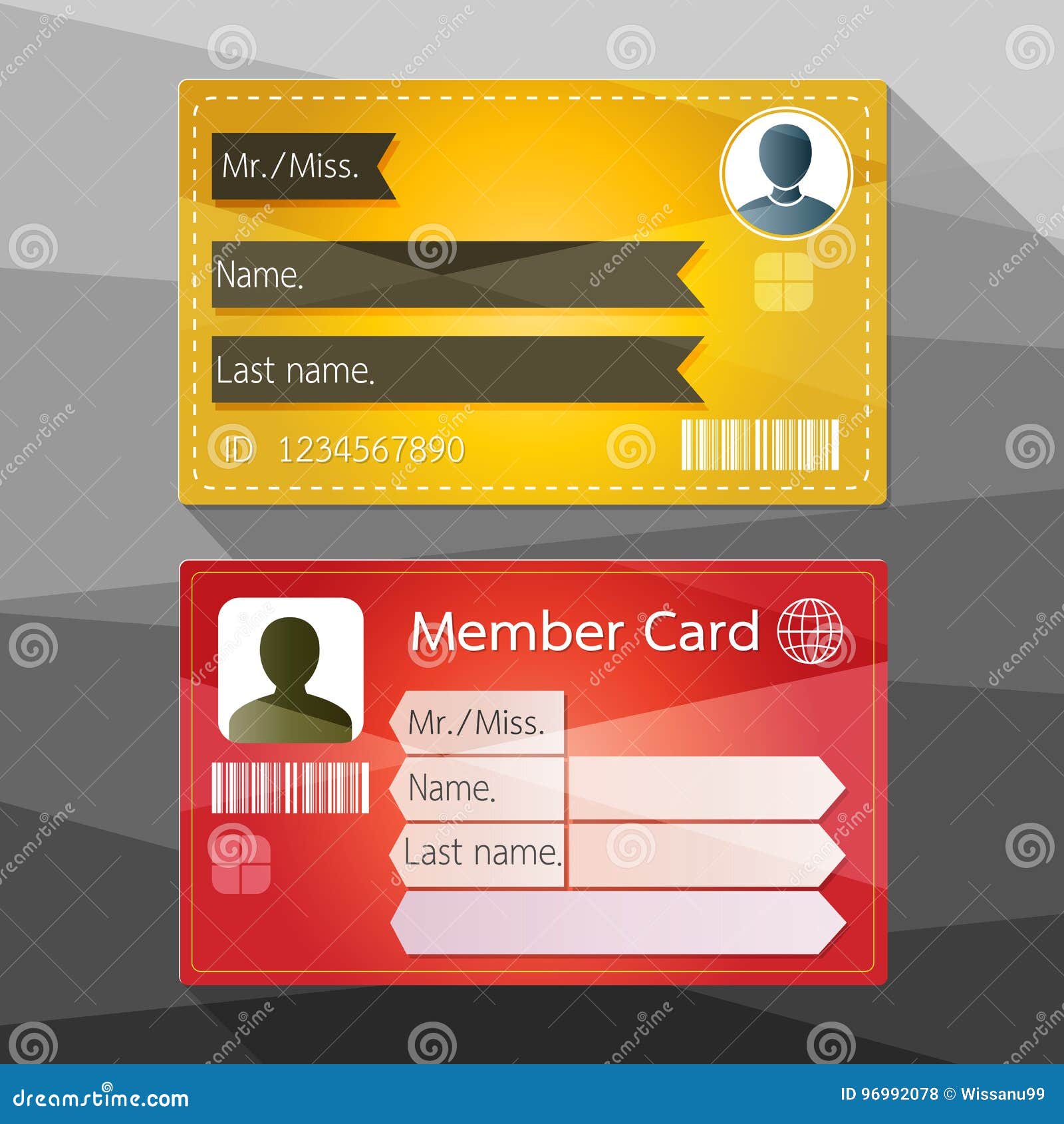 Member card design stock vector. Illustration of name - 96992078