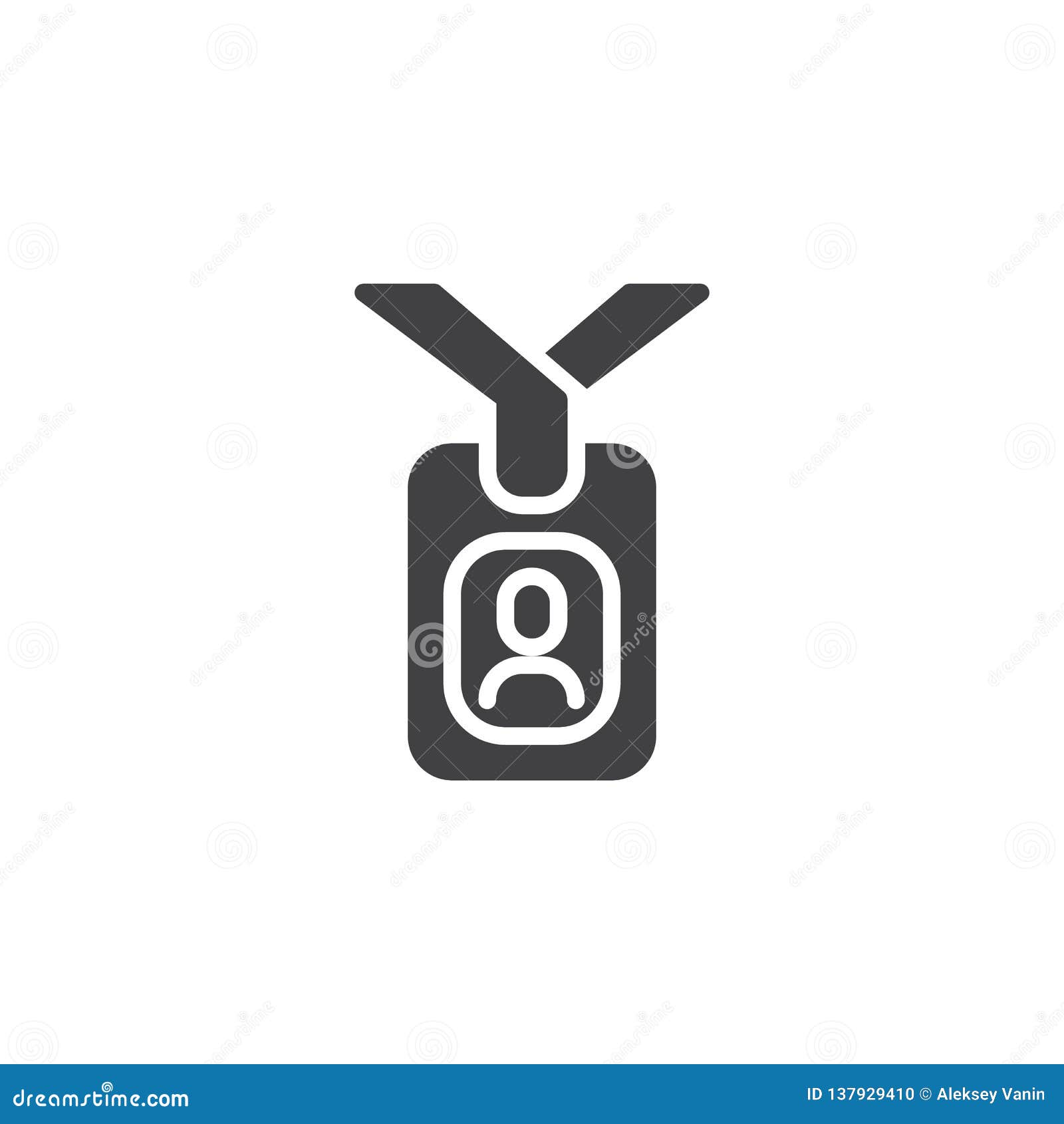 Member id card vector icon stock vector. Illustration of flat - 137929410