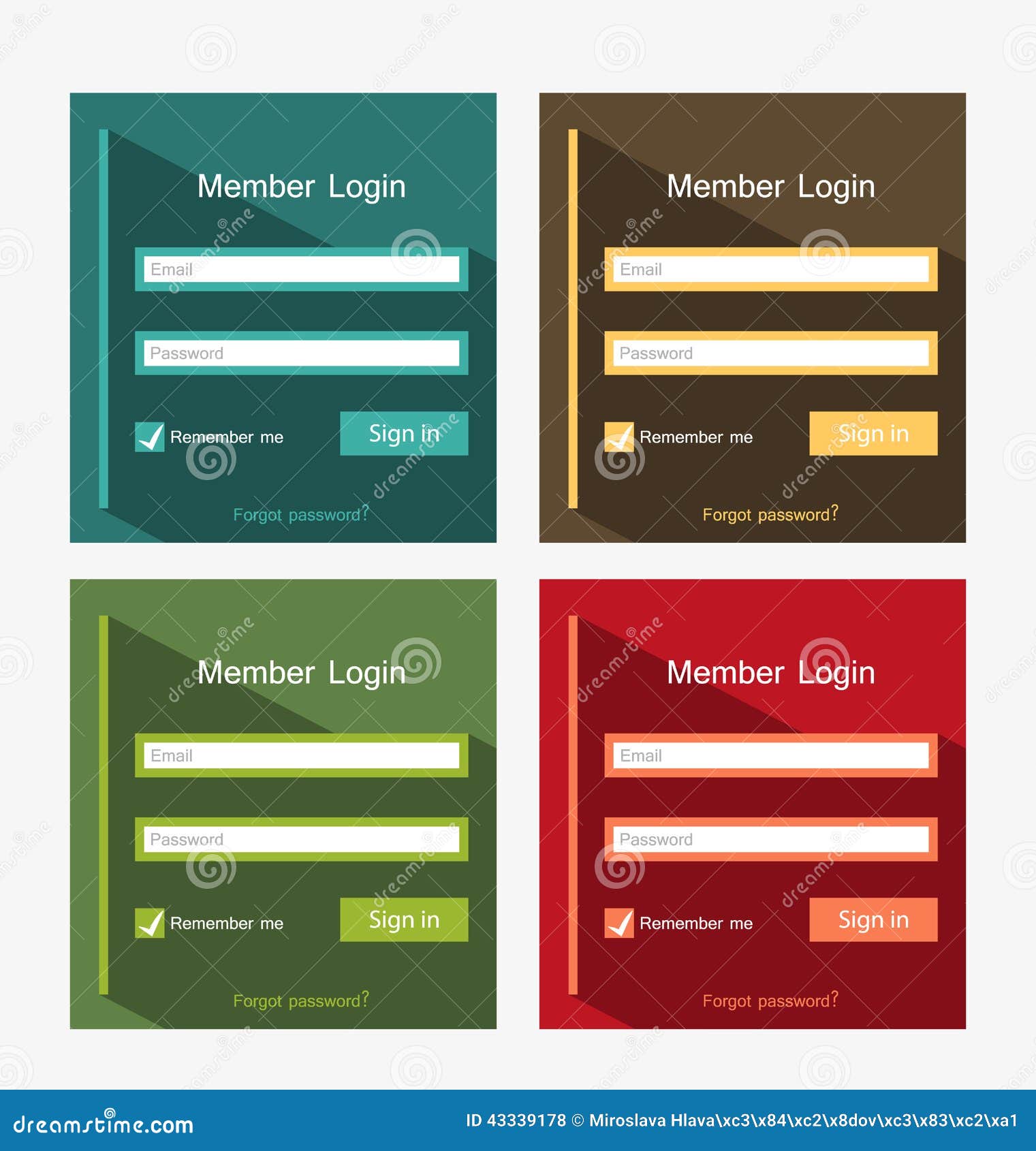 Member login stock vector. Illustration of internet, isolated - 43339178