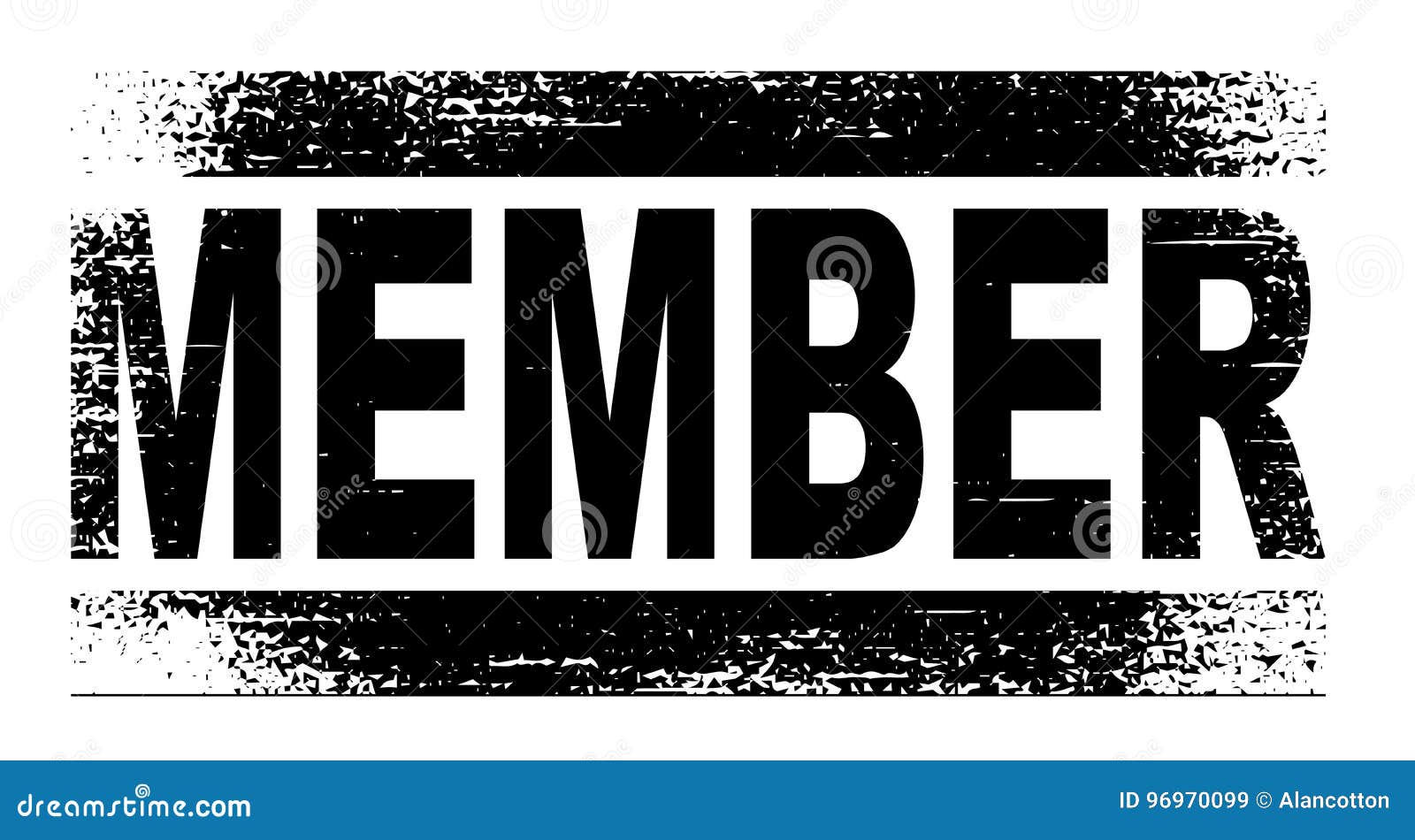 Member stock vector. Illustration of rubber, impression - 96970099