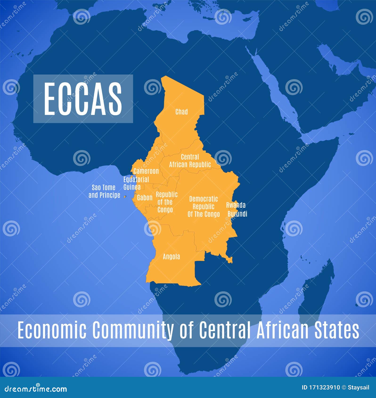 Member States of the Economic Community of Central African States ECCAS ...