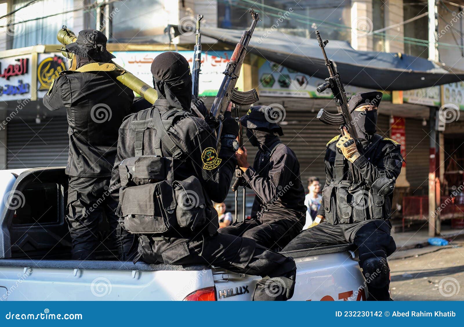 Members of Al-Quds Brigade, the Military Wing of the Islamic Jihad ... Members of Al-Quds Brigade, the Military Wing of the Islamic Jihad ...