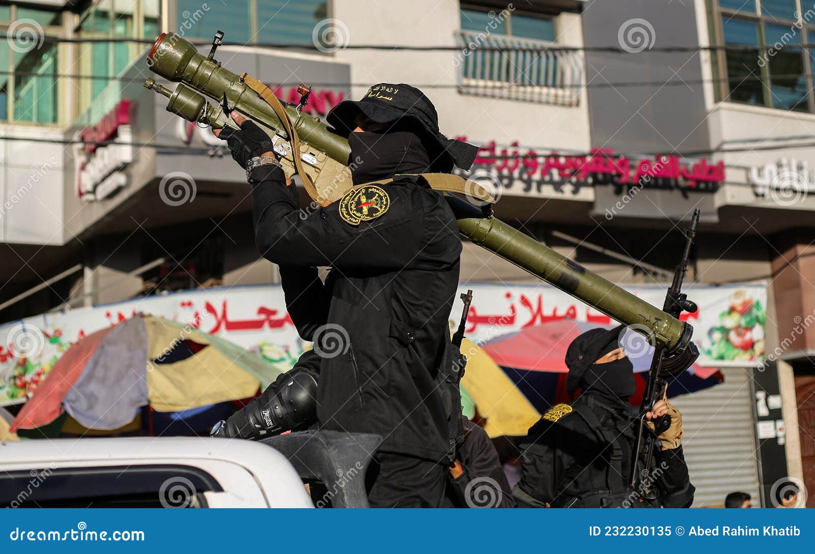 Members of Al-Quds Brigade, the Military Wing of the Islamic Jihad ... Members of Al-Quds Brigade, the Military Wing of the Islamic Jihad ...