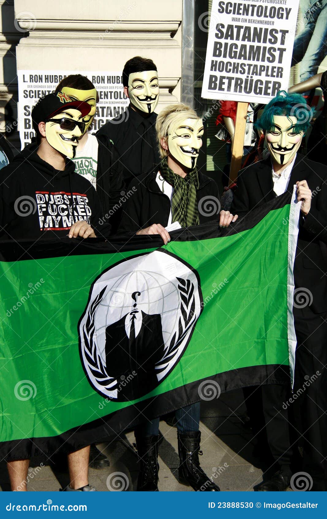 Members of Anonymous Hold Rally Editorial Image - Image of change ...