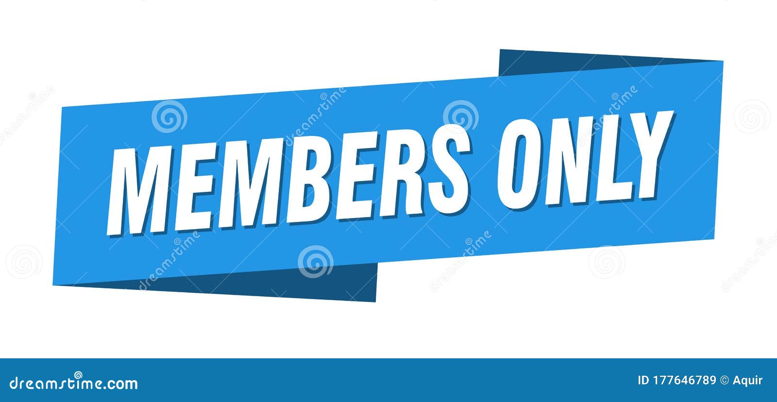 Members only Banner Template. Members only Ribbon Label Stock Vector ...