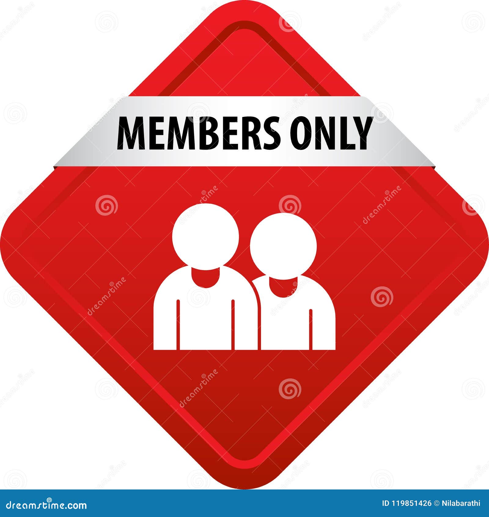 Members only web button stock illustration. Illustration of entry ...