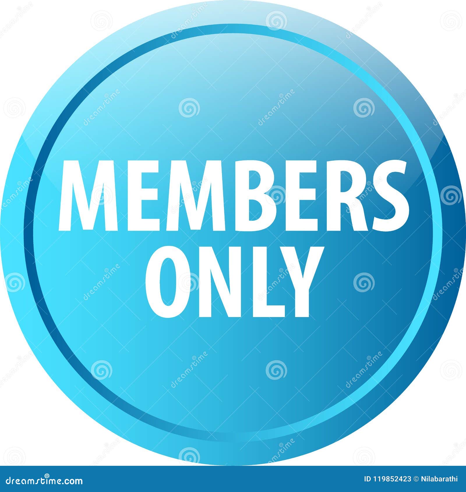 Members only web button stock illustration. Illustration of coupon ...
