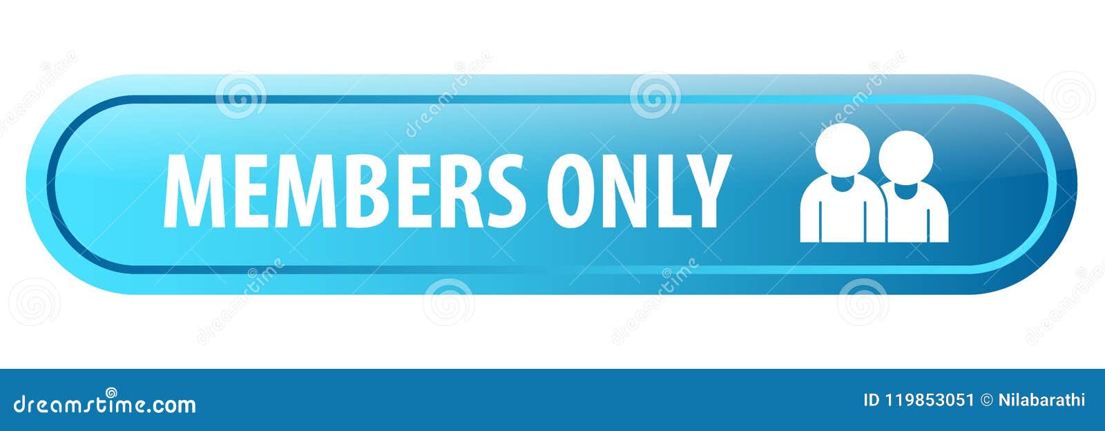 Members only web button stock illustration. Illustration of designated ...