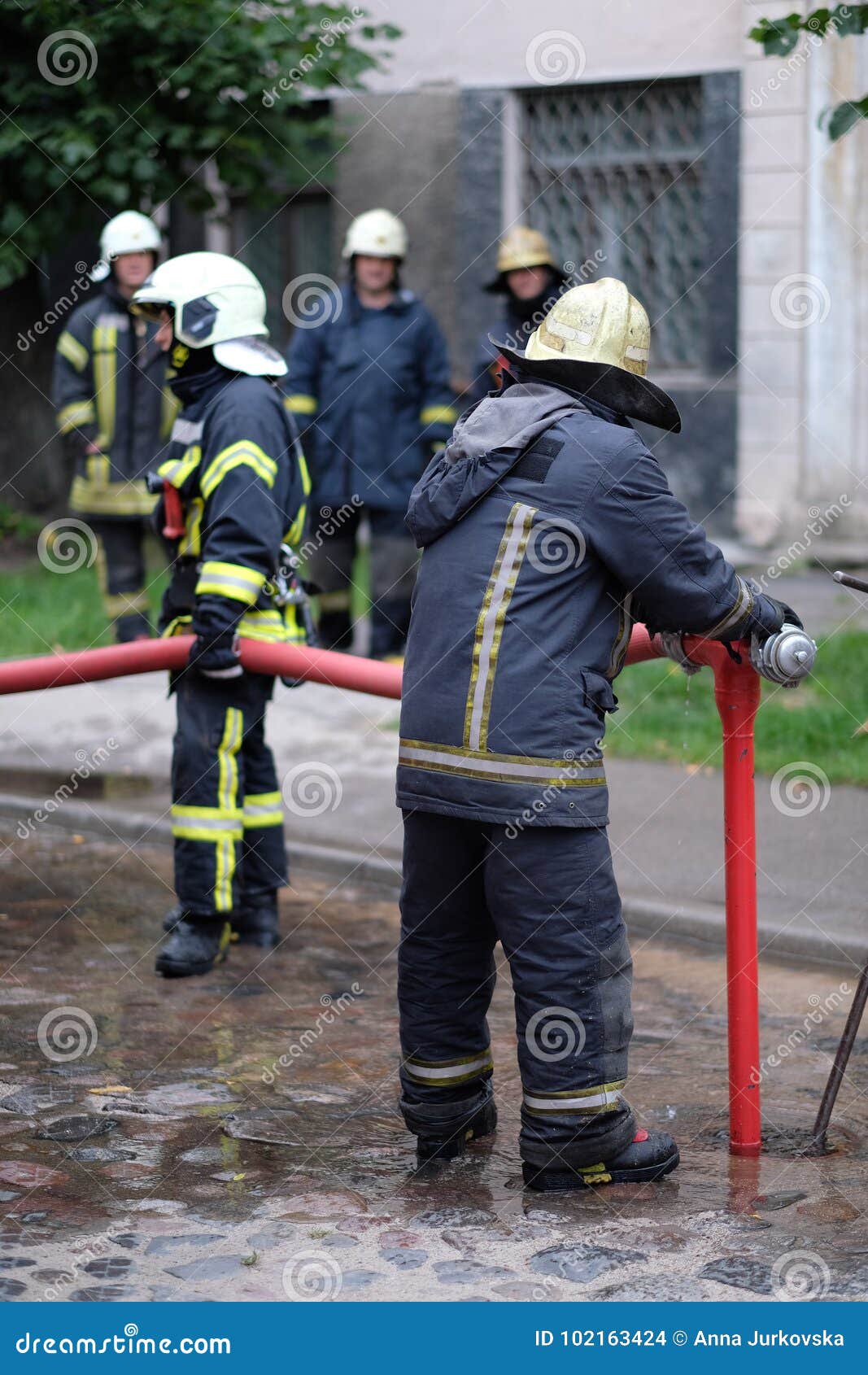 Members of the Fire Brigade Editorial Stock Image - Image of ...