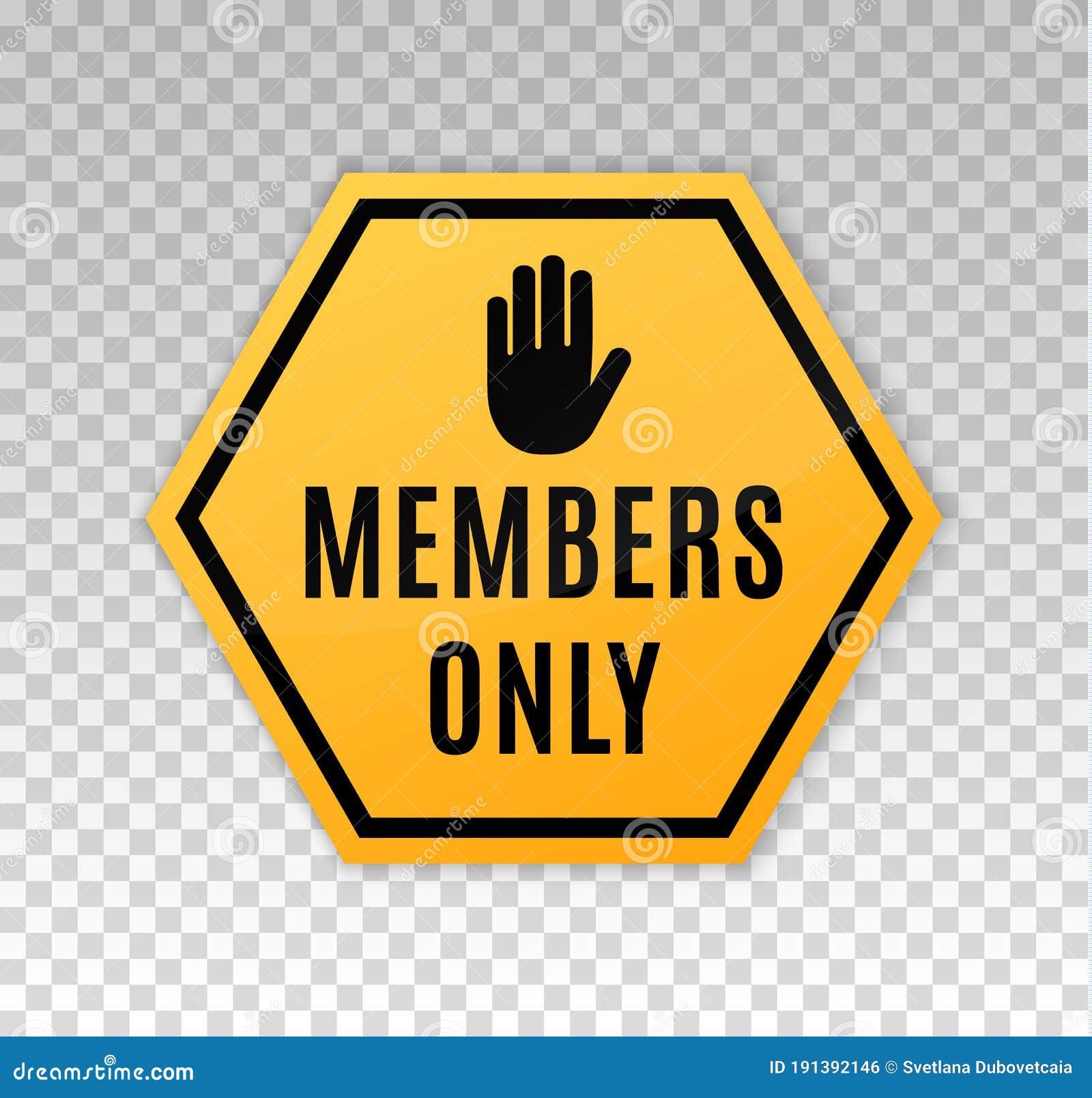 Members only Icon. Closed Access Membership. Vector Stock Vector ...