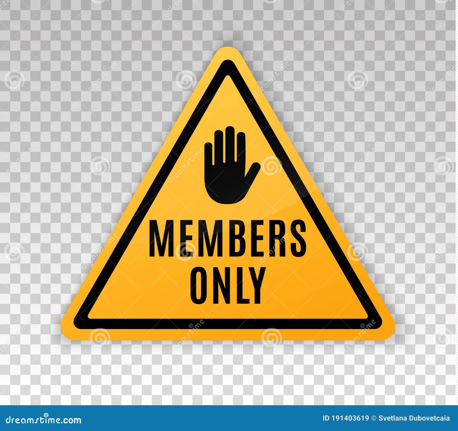 Members only Icon. Closed Access Membership. Vector Stock Vector ...