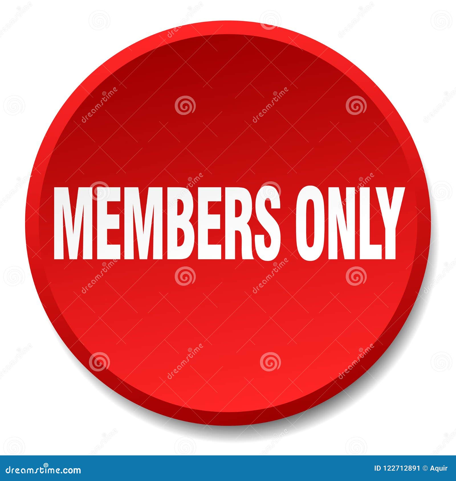Members only button stock vector. Illustration of glass - 122712891