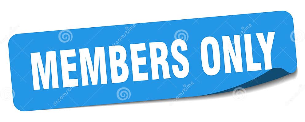 Members only Sticker. Members only Label Stock Vector - Illustration of ...
