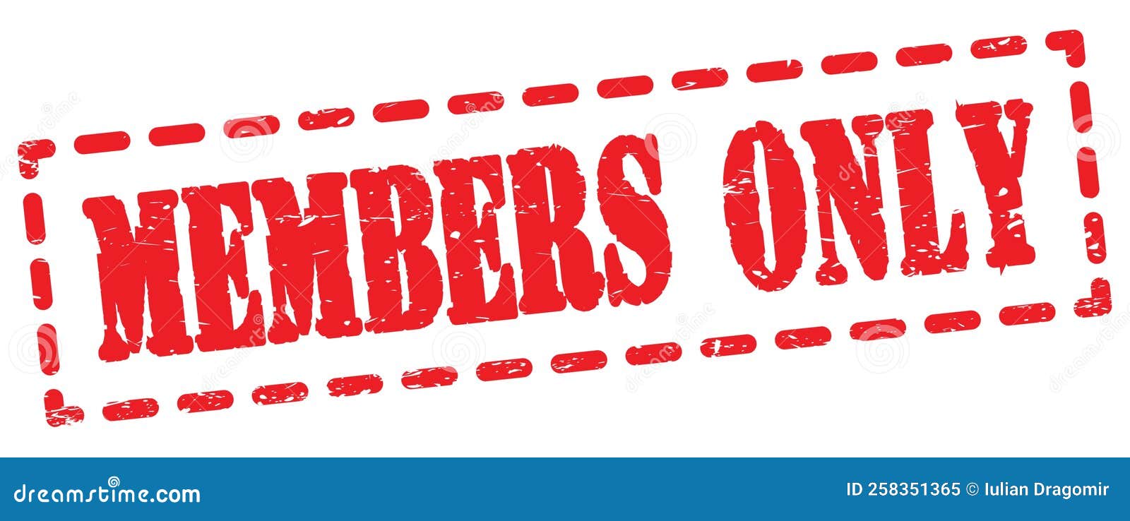 MEMBERS only Text Written on Red Stamp Sign Stock Illustration ...