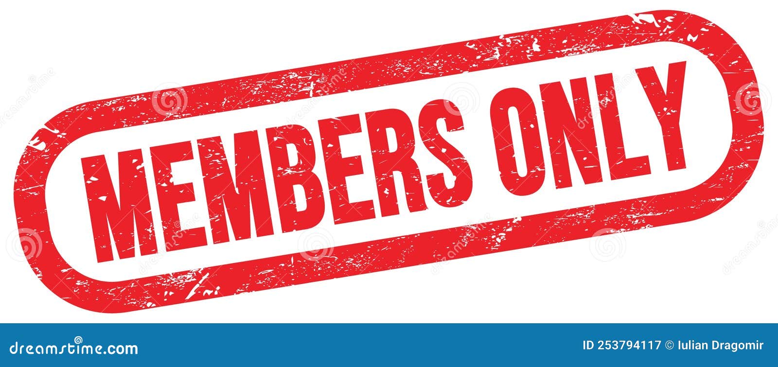 MEMBERS only, Text Written on Red Stamp Sign Stock Illustration ...