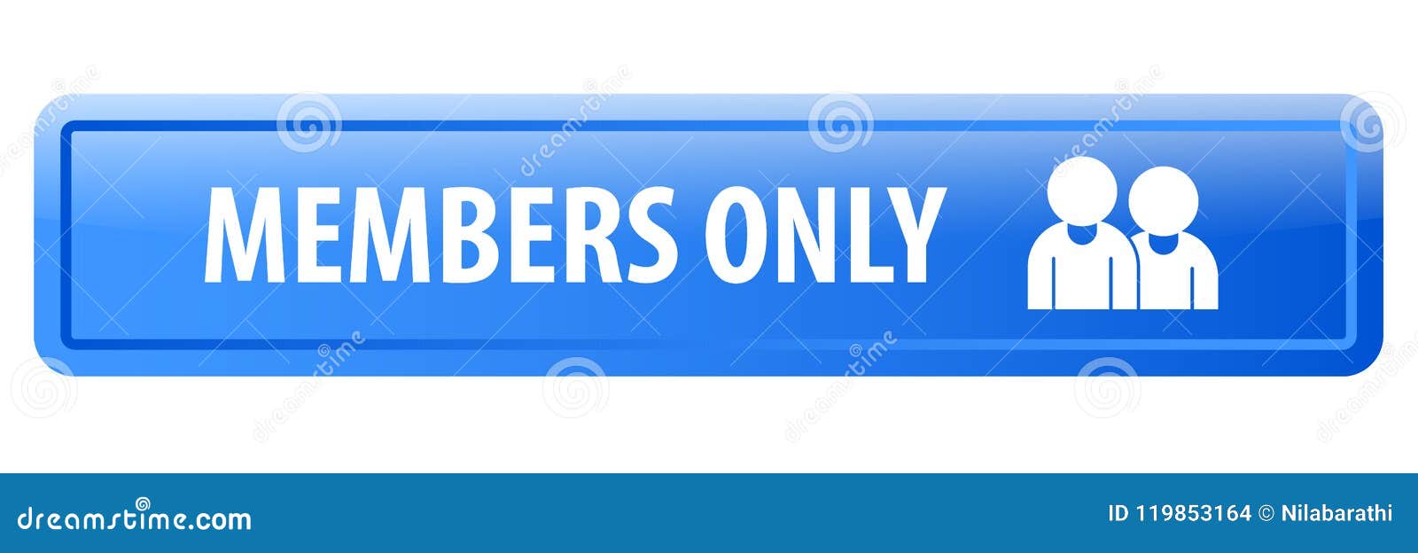 Members only web button stock illustration. Illustration of clip ...