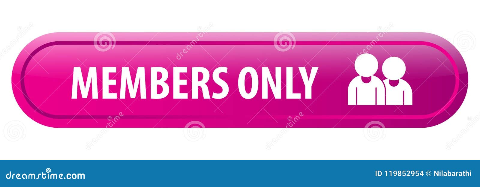 Members only web button stock illustration. Illustration of icons ...