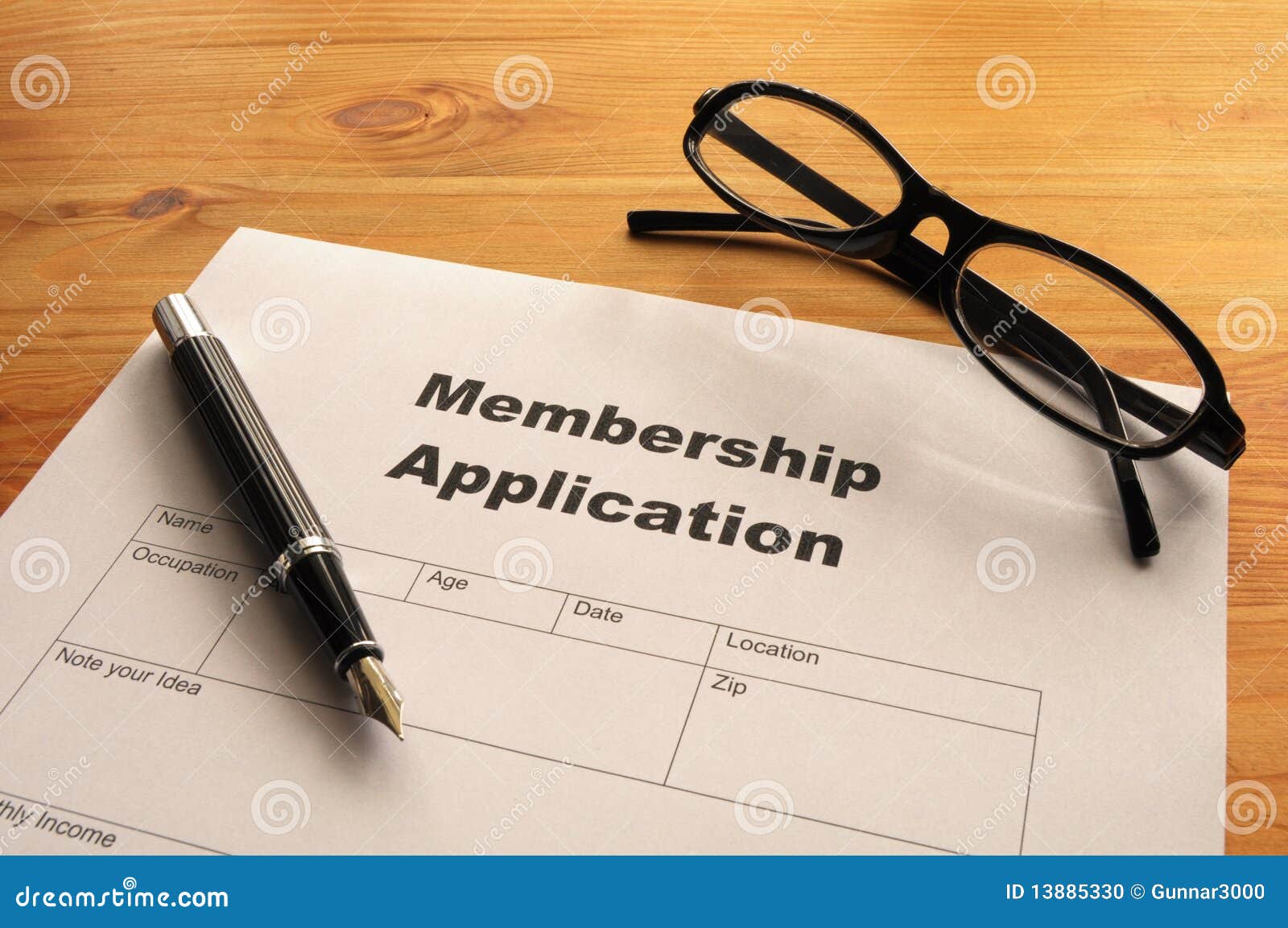 Membership application stock photo. Image of signin, word - 13885330