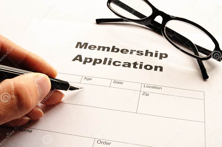 Membership application stock image. Image of business - 14489677