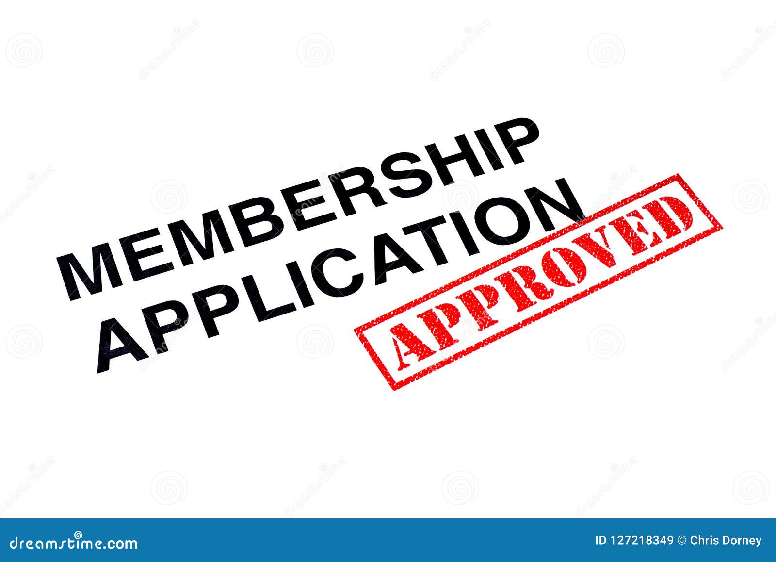 Membership Application Approved Stock Image - Image of application ...